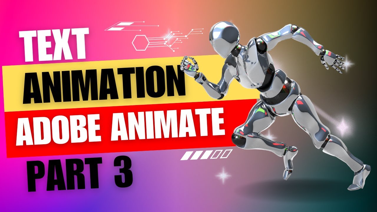Quick and cool text animation in Adobe animate part 3 - YouTube