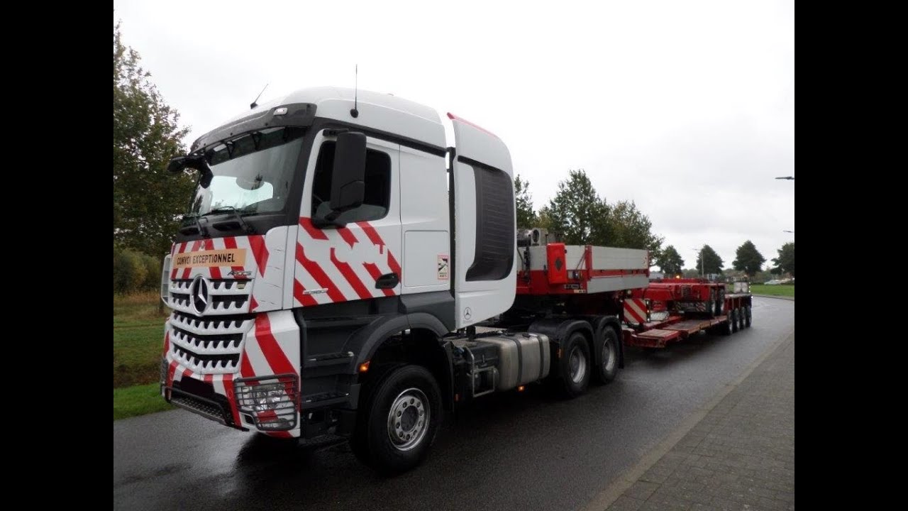 Goldhofer THP XLE 6 (2+4 low loader) - YouTube