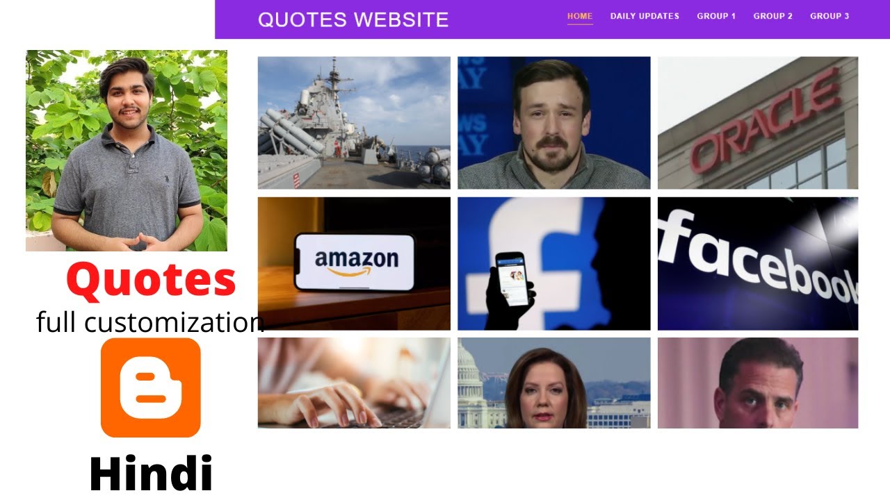 Blogger Quotes Template | Blogger Quotes Website Full Customization ...