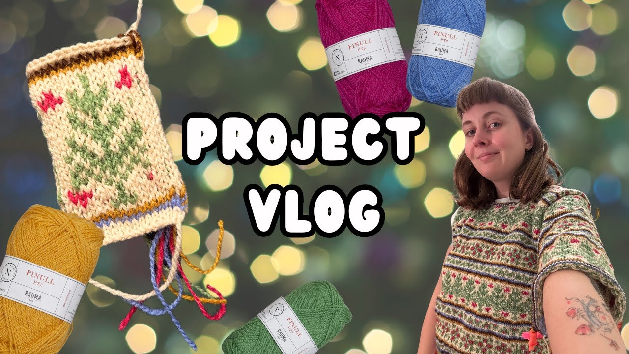 knitting (and STEEKING) a fair isle christmas sweater - YouTube