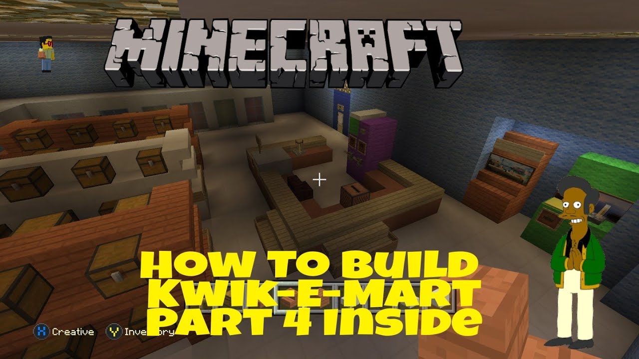 Minecraft Springfield Project How to Build the Kwik-E-Mart Pt4 inside ...