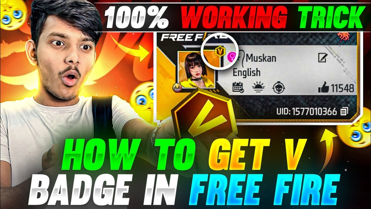 How To Get V Badge In Garena Free Fire 😱🔥 || 100% Working Trick😱 - YouTube