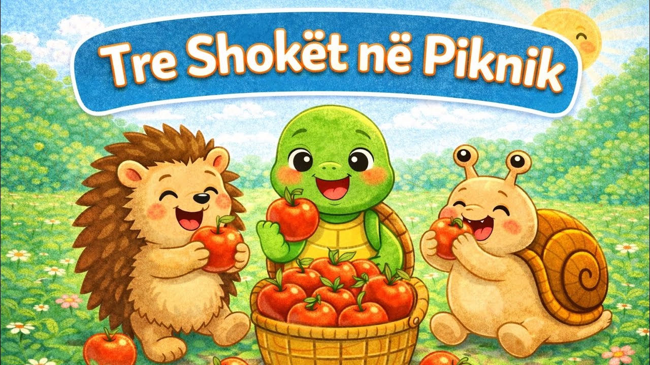 Tre Shokët në Piknik | Këngë për Fëmijë - YouTube