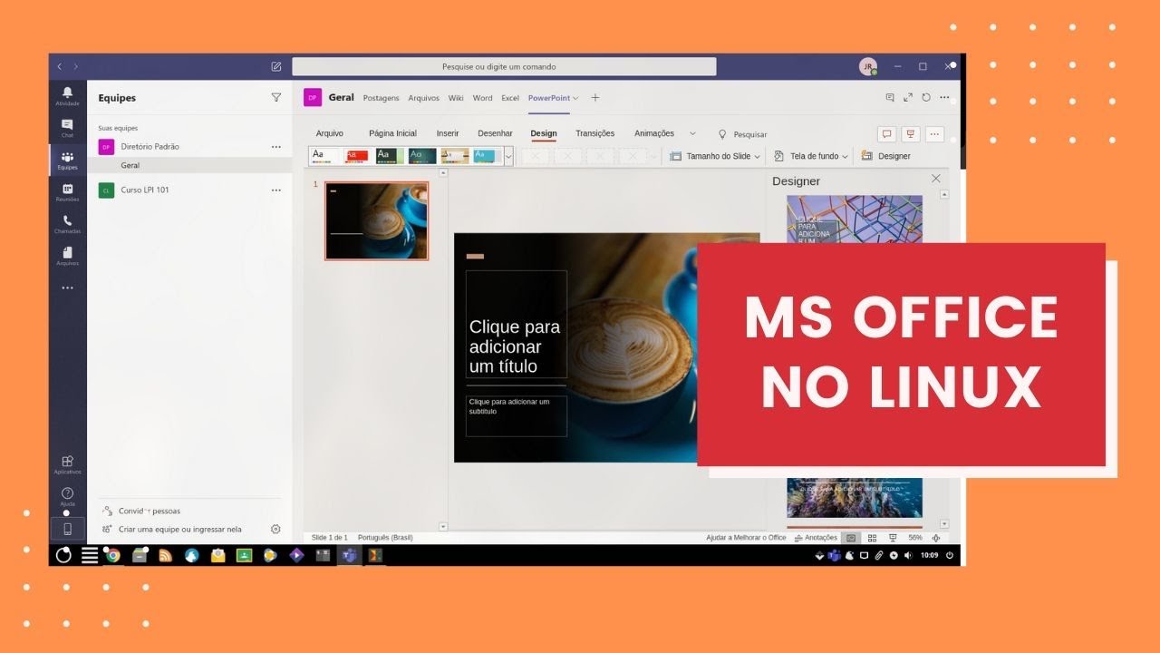 Usando Microsoft Office no Linux com Teams - YouTube