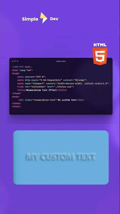How to Create a Neumorphism Text Effect? 🤔 - YouTube