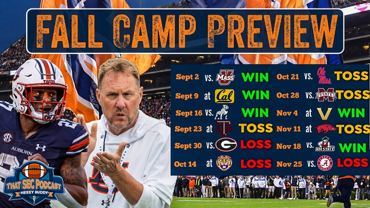 Auburn Rise Begins: Fall Preview and 2023 Record Preview - YouTube