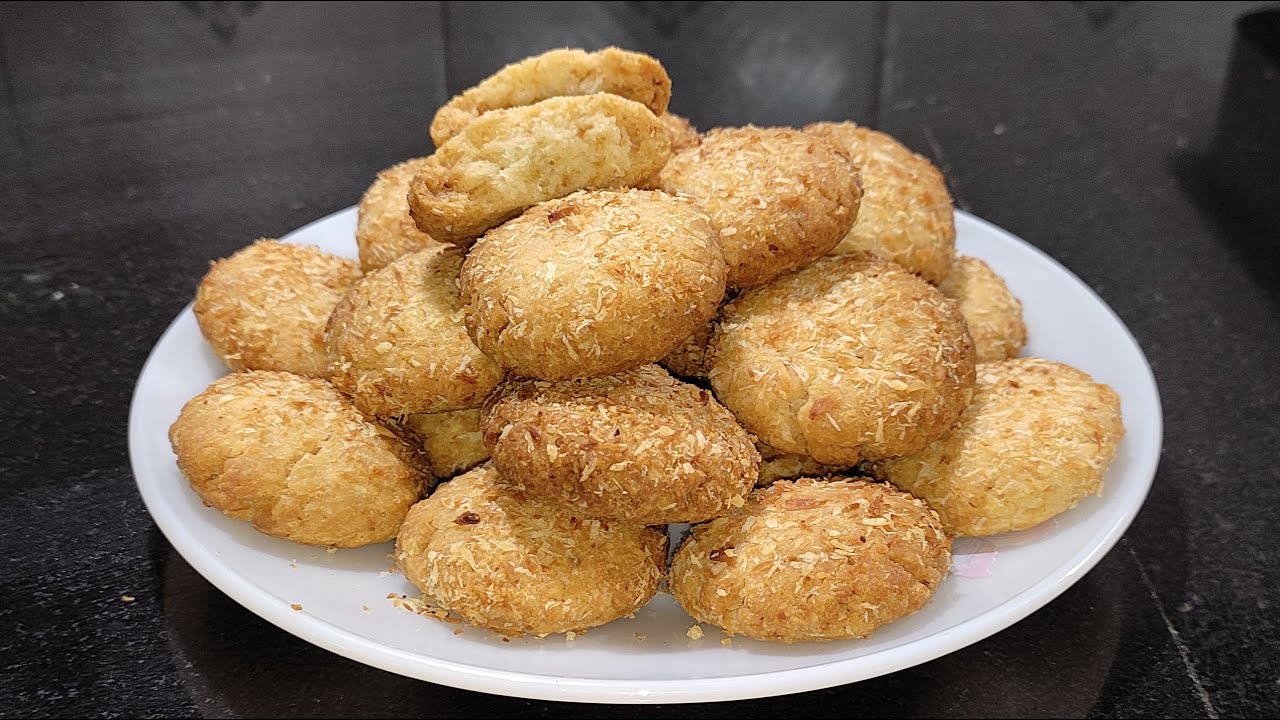 Coconut Biscuit | Crispy biscuit recipe - YouTube