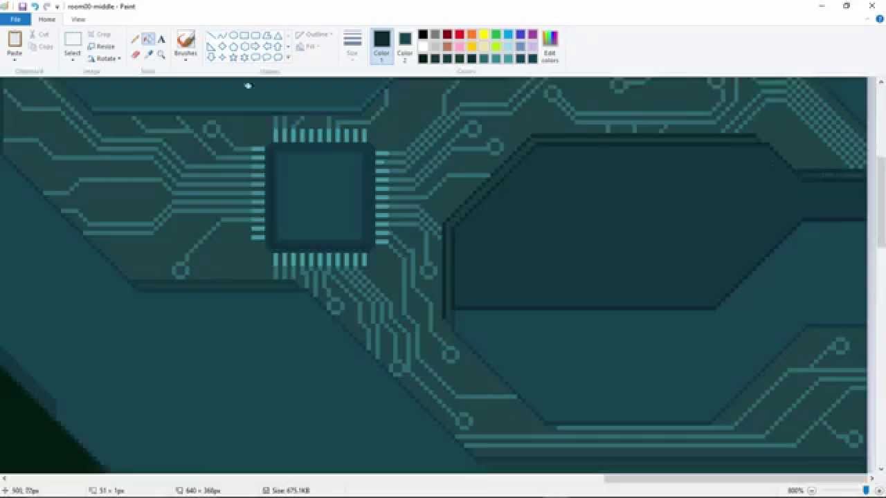 drawing the power core room parallax (old video, abandoned project ...