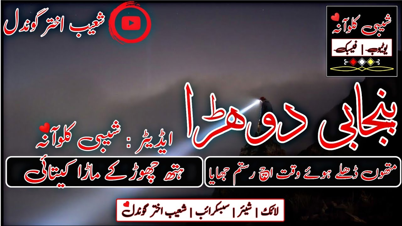 Punjabi dohra whatapp status || New Whatapp status || Ali haider hawli ...