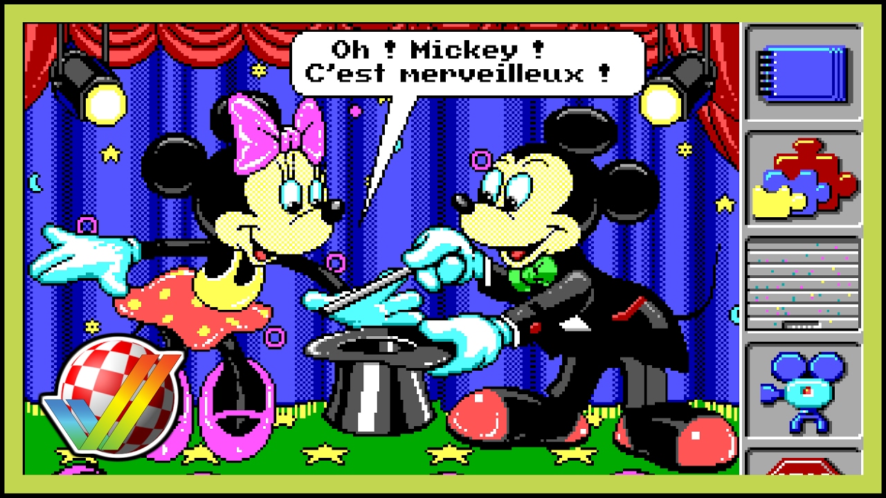 Amiga Longplay [168] Mickey: Puzzles Animes (French version) - YouTube