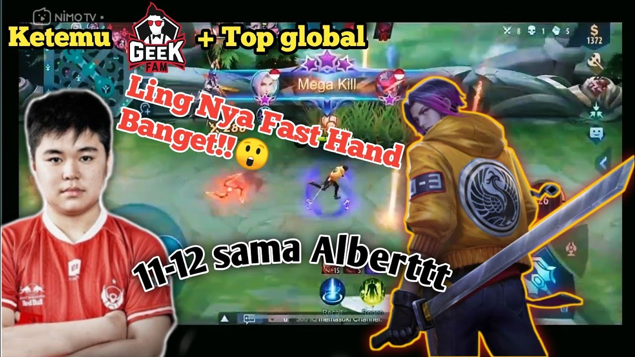 BTR Ken Ketemu Top Global + Geek Fam,Ling nya Fast Hand Banget , 11-12 ...