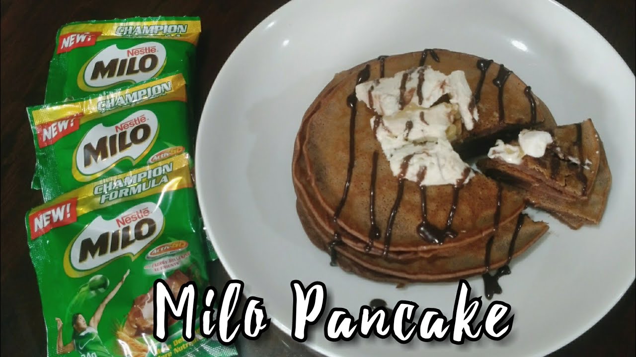 HOW TO MAKE MILO PANCAKE - YouTube