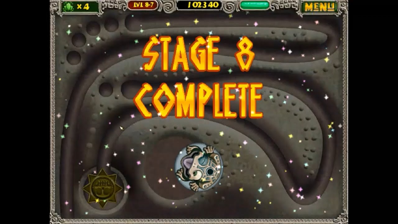 🔴 Zuma Deluxe 🟡 Stage 8 🟢 All Levels 🔵 Ace Time 🟣 Playthrough Gameplay ...