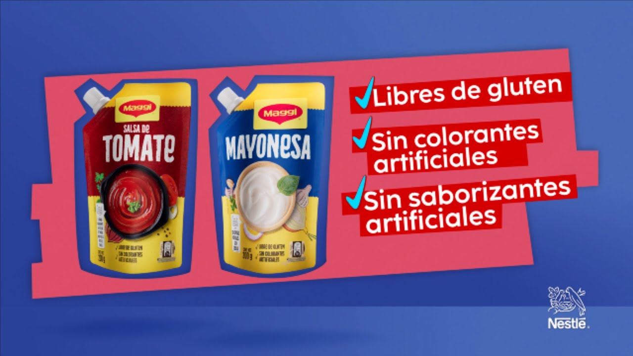 SALSA DE TOMATE Y MAYONESA MAGGI®. NESTLÉ, más de lo que tú crees - YouTube