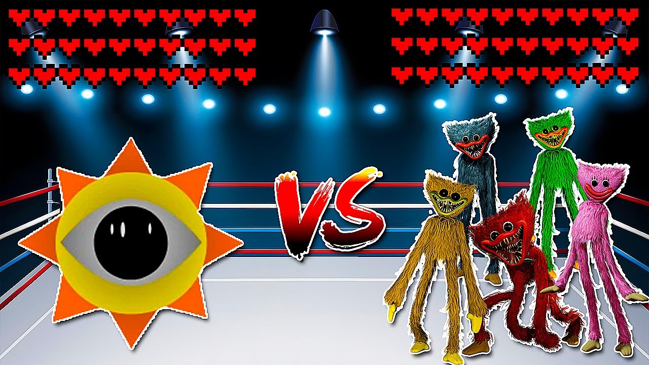 Evil Mr.Sun vs Huggy Wuggy Team! Meme Battle - YouTube