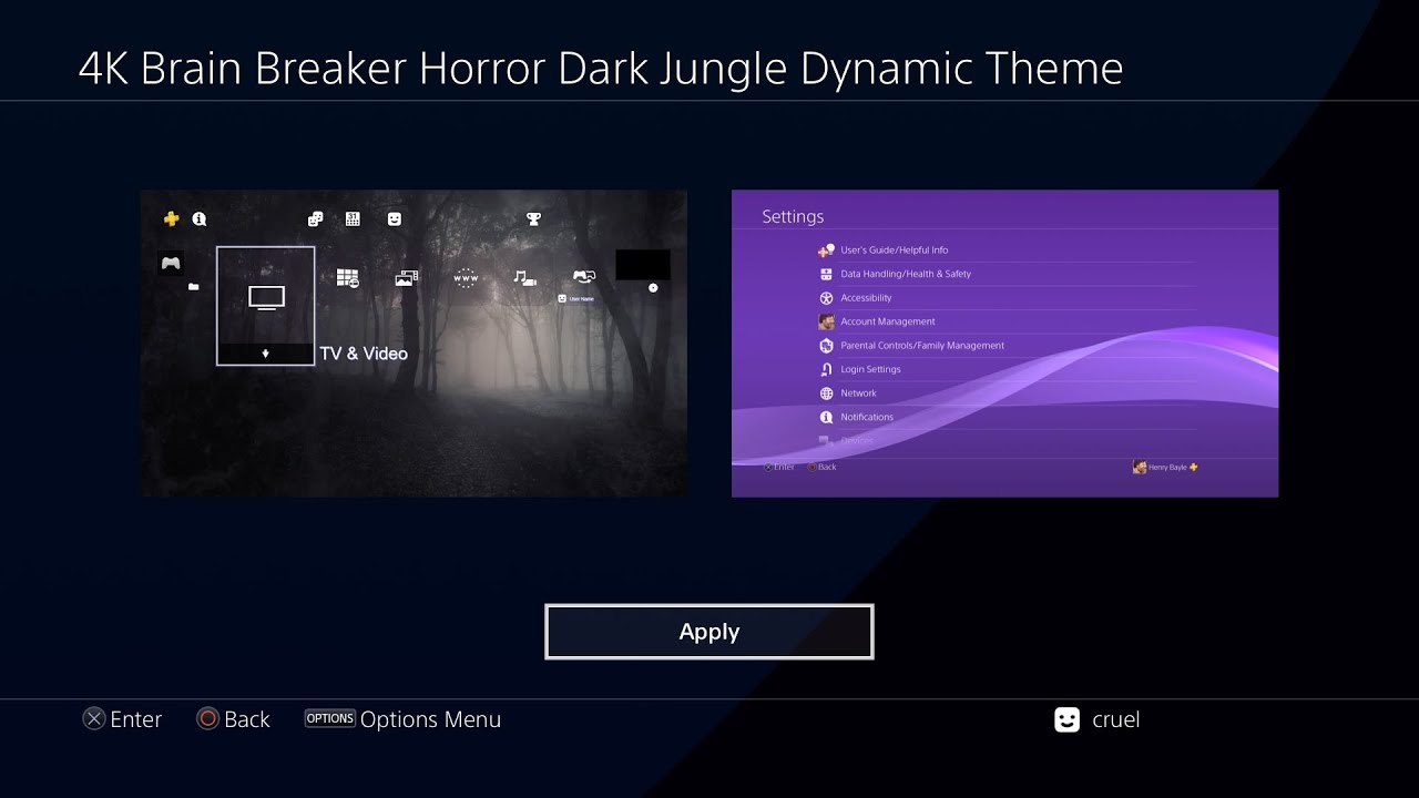 4K Brain Breaker - Horror Dark Jungle - Dynamic Theme for PS4 - YouTube