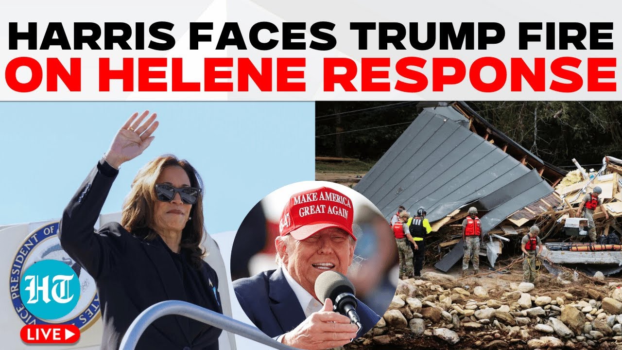 LIVE | Harris Takes Stock Of Helene Aftermath After Trump Slams Biden ...