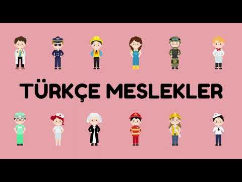 TÜRKÇE ÖĞRENİYORUM A1 - MESLEKLER - YouTube