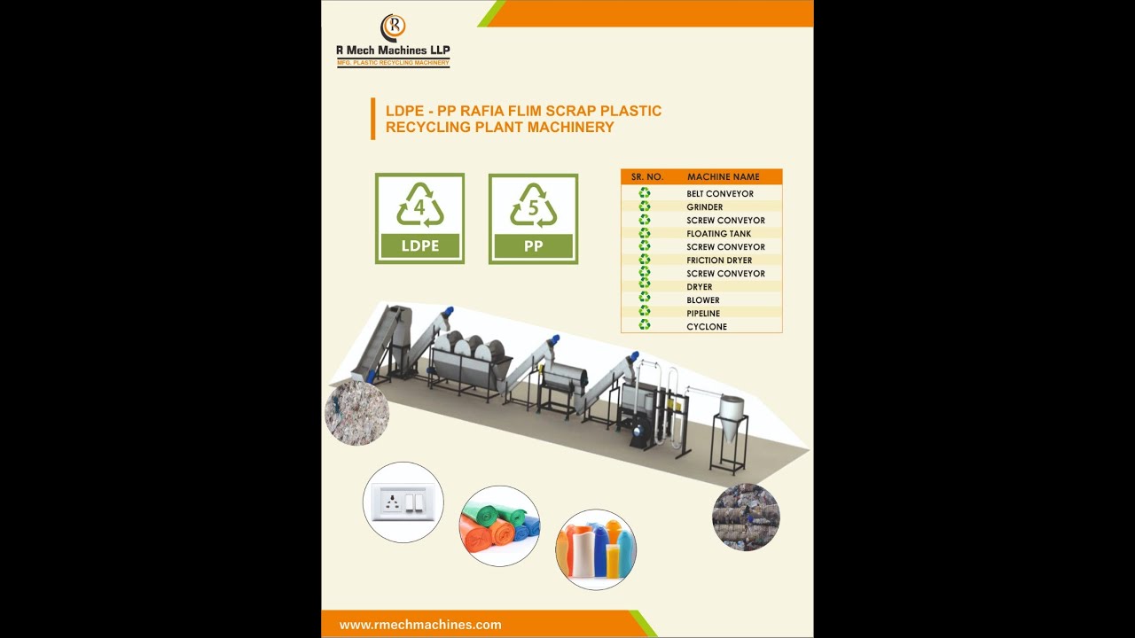 LD film washing Plant - YouTube