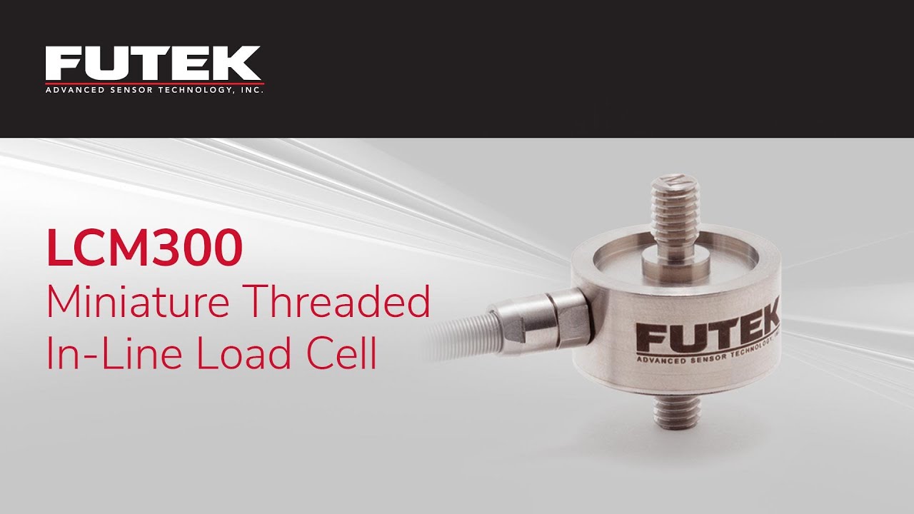 Miniature Threaded In Line Load Cell (LCM300) | FUTEK - YouTube