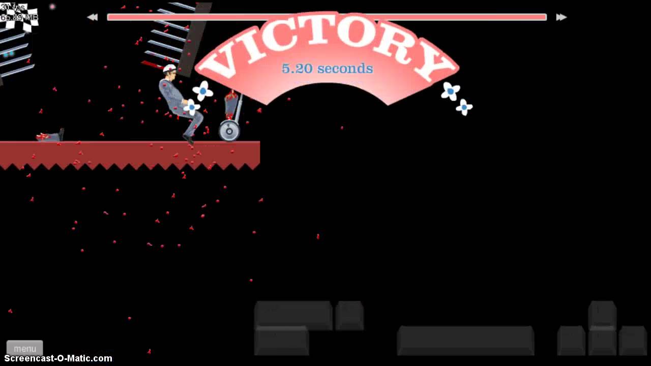 Happy Wheels - Spike Fall Victory - YouTube