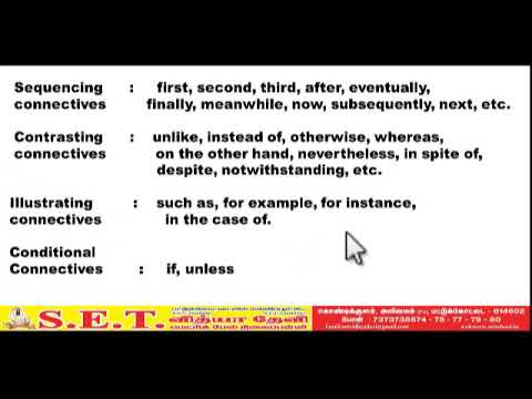 12th english grammar Linkers - YouTube