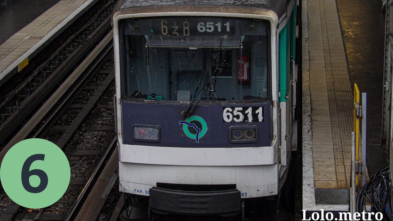 Paris Métro Ligne 6 mp73 à Corvisart - YouTube