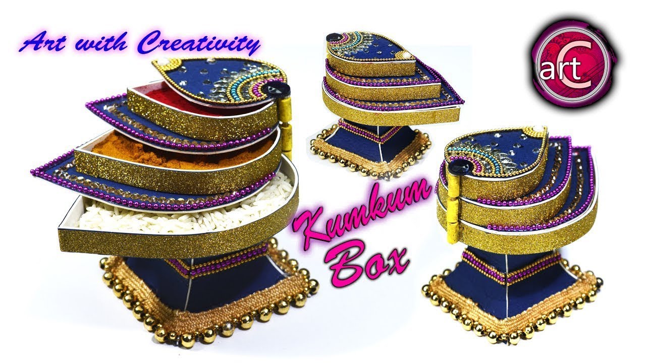 Best out of waste | Kumkum Box | haldi & sindur tikka box | DIY | Art ...