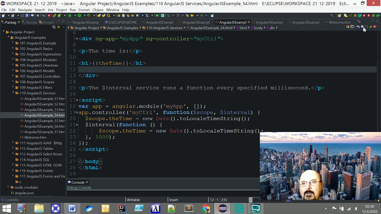 Örneklerle Angular-JS Services Uygulamaları - Ders 14 - ECLIPSE IDE ...