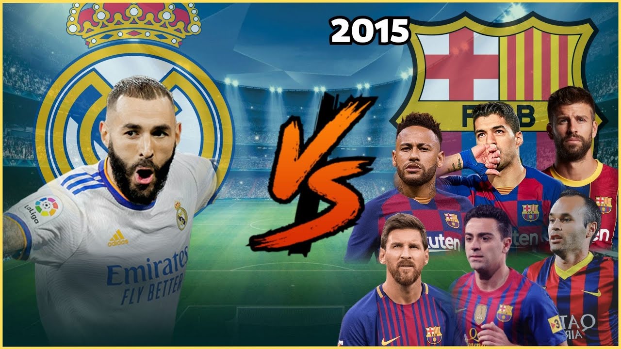 Prime Benzema 🆚 2015 Barcelona💪🔥(Messi-Suarez-Xavi-Iniesta) - YouTube