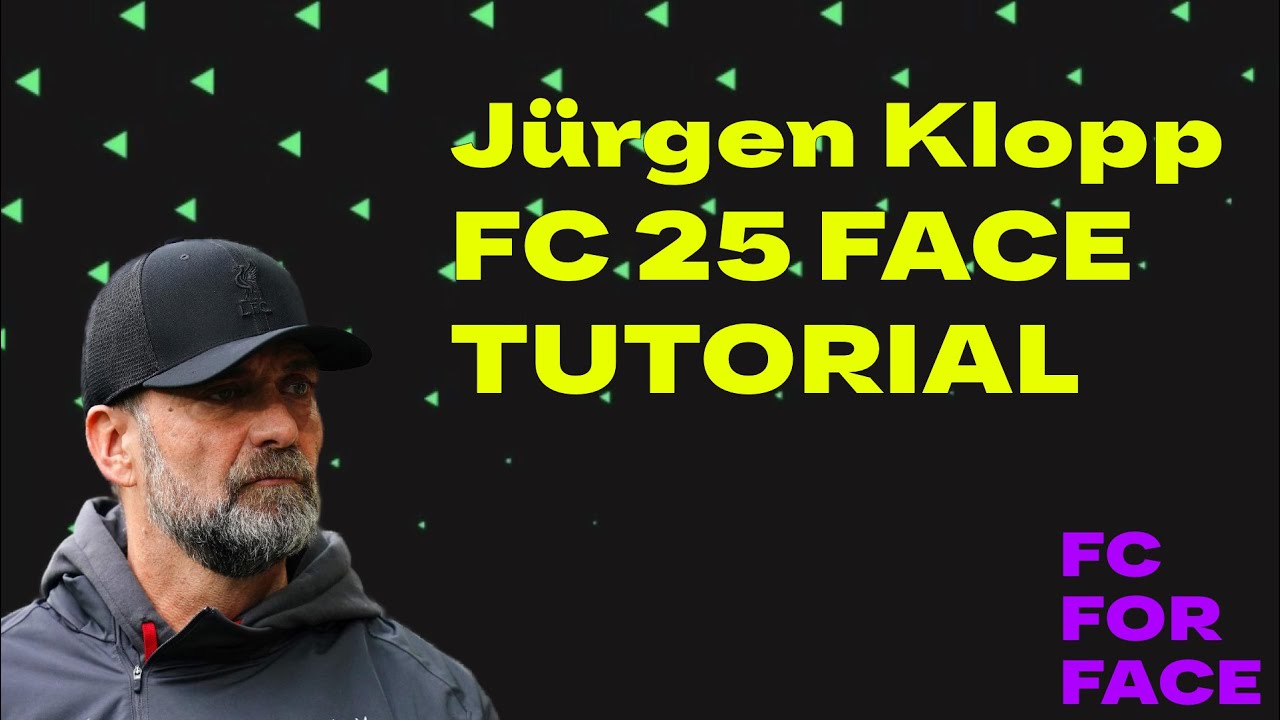 Jürgen Klopp FC 25 FACE CREATION Tutorial CAREER MODE - YouTube
