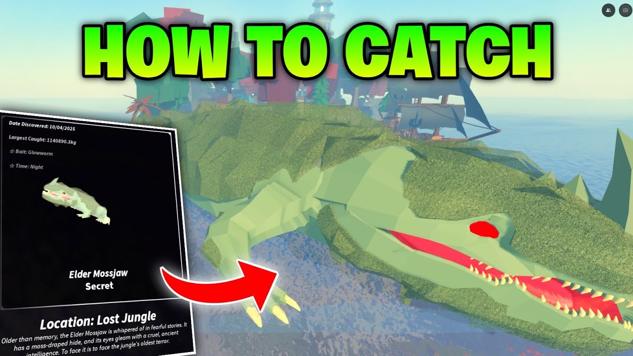 How to Get Elder Mossjaw (Secret) Fish in Fisch - Lost Jungle Update ...