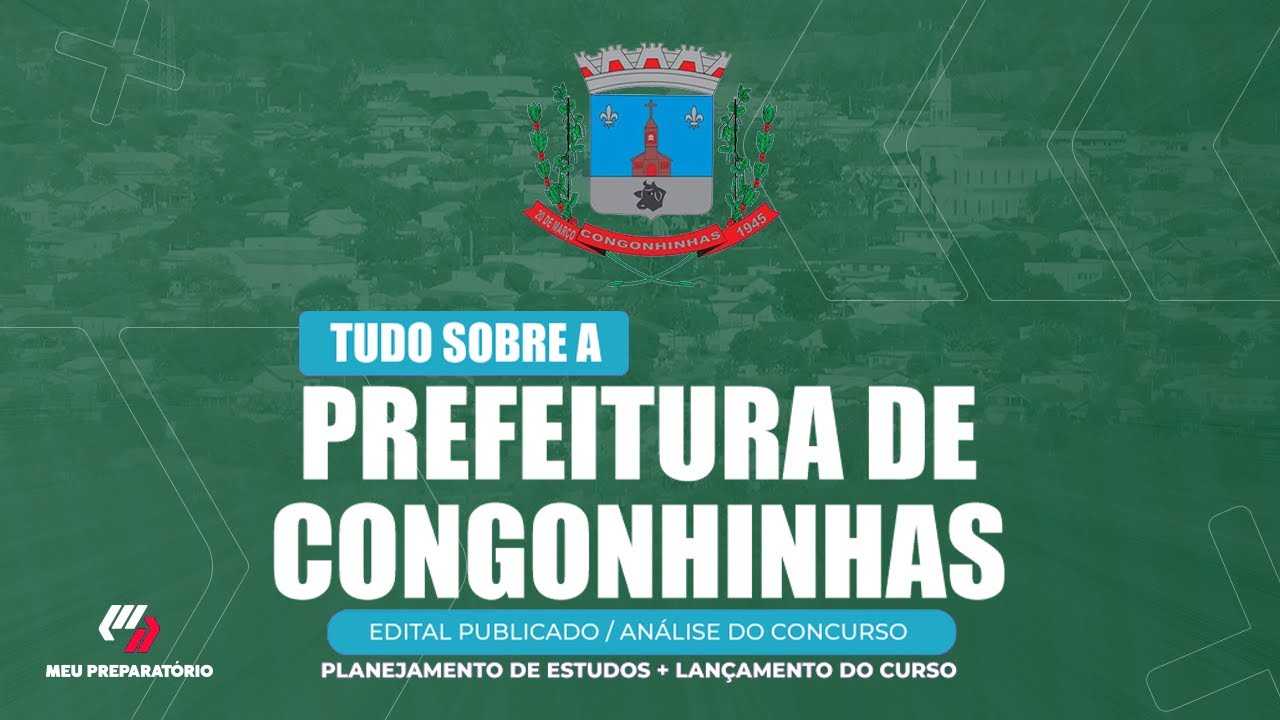 CONCURSO PREFEITURA DE CONGONHINHAS/PR + PLANEJAMENTO DE ESTUDOS ...