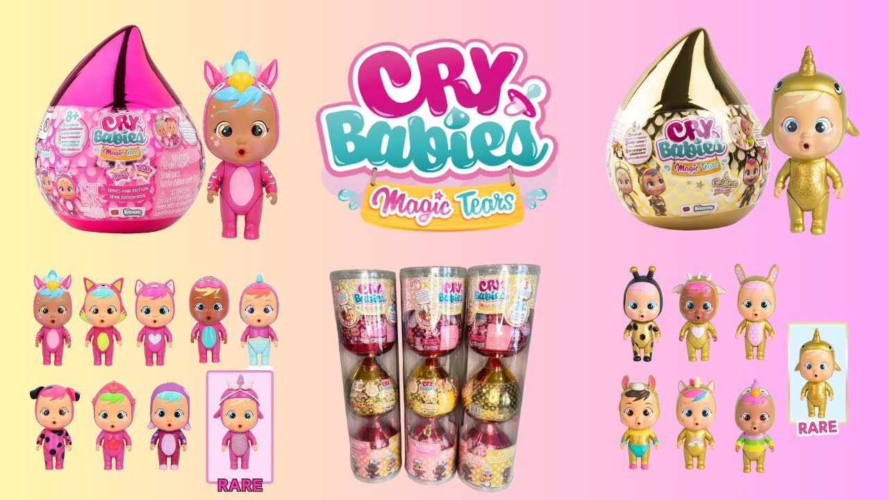 Unboxing Cry Babies Magic Tears | Gold Edition | Pink Edition - YouTube