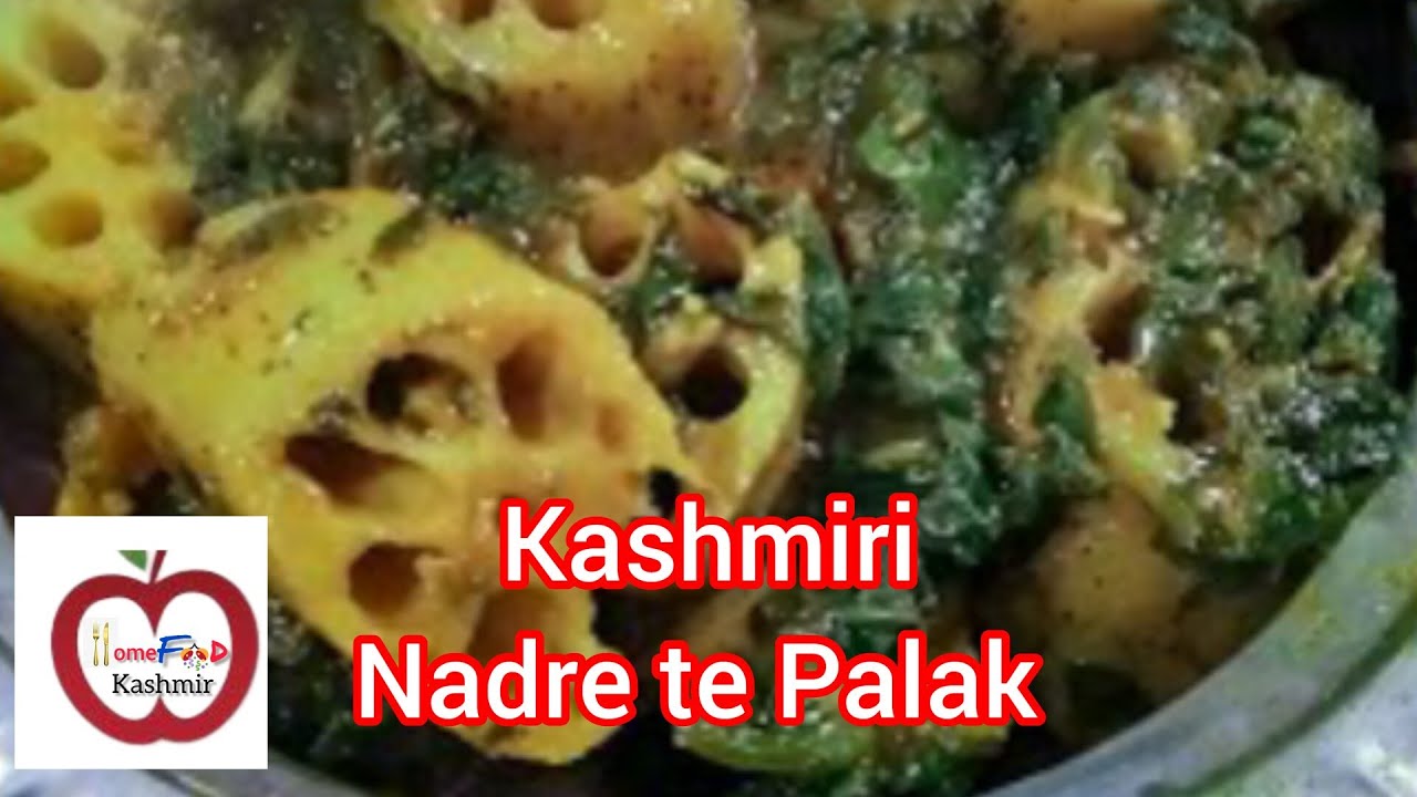 Nadru palak recipe | Kashmiri nadru palak recipe | Spinach and lotus ...