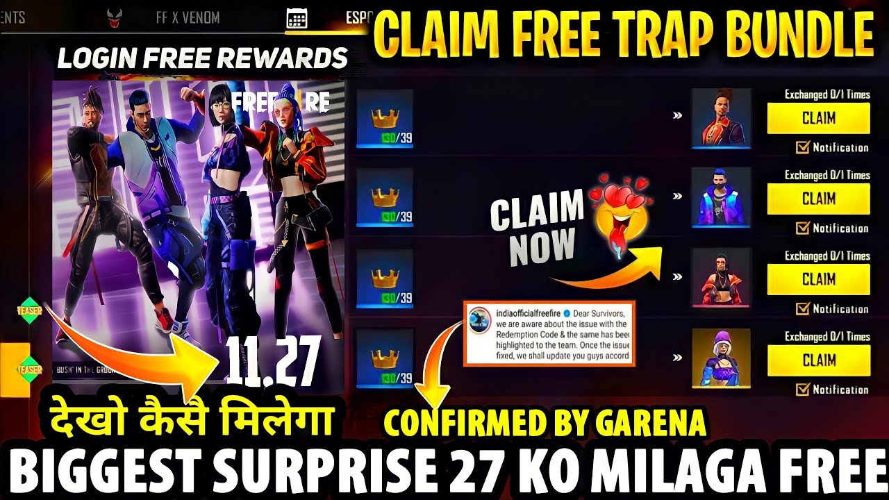 TRAP TRAP BUNDEL RETURN FREE FIRE - YouTube