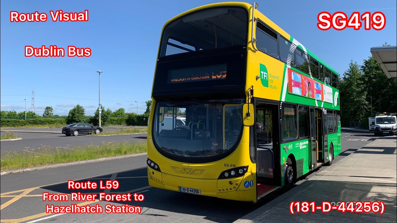 FULL Route Visual | Dublin Bus | Route L59 (River Forest to Hazelhatch ...