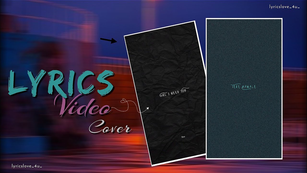 trending reel cover editing [ Aesthetic lyrics video cover ] lyrics ...