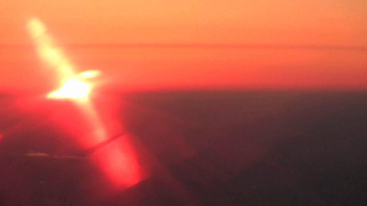 Beautiful Sunrise From Saab 340 - YouTube