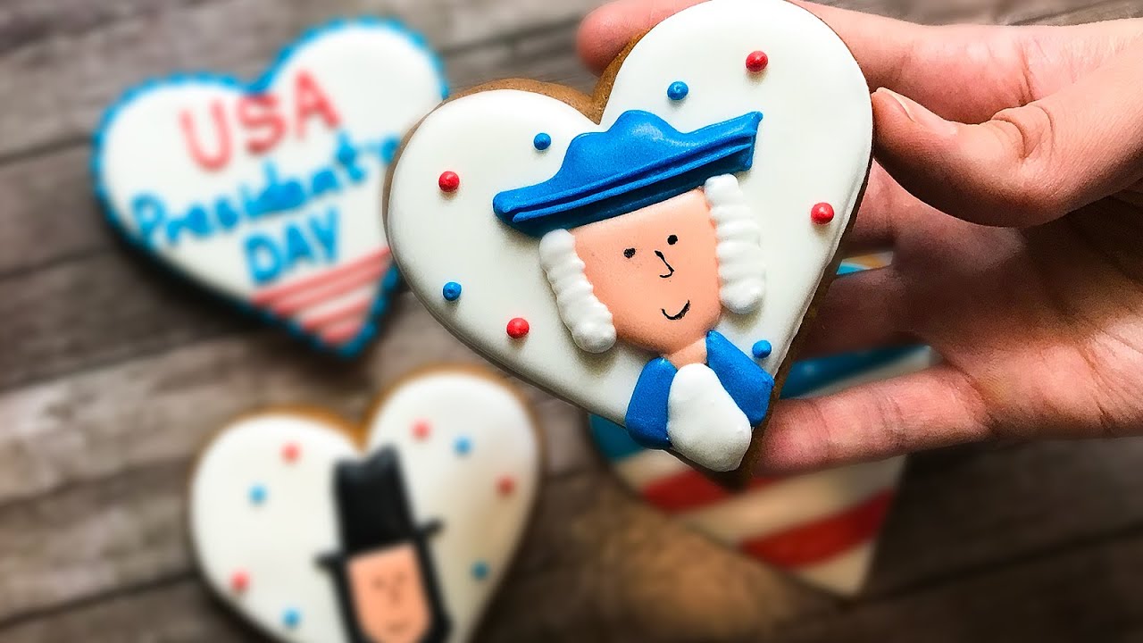 🇺🇸🧐 USA President's Day Sugar Cookies - How To Make Sugar Cookies ...
