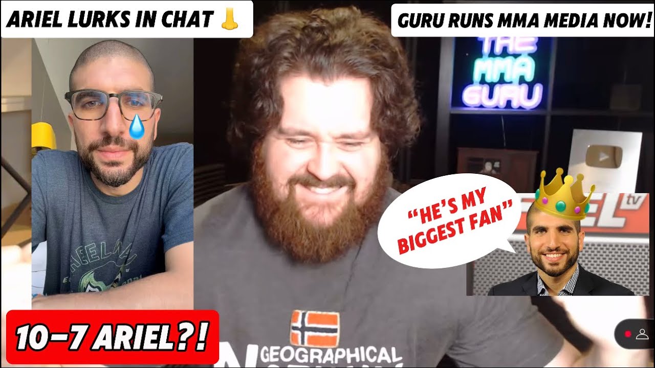 ARIEL CRASHES LIVE STREAM! MMA GURU REACTS TO ARIEL ROASTING HIM, PUTS ...