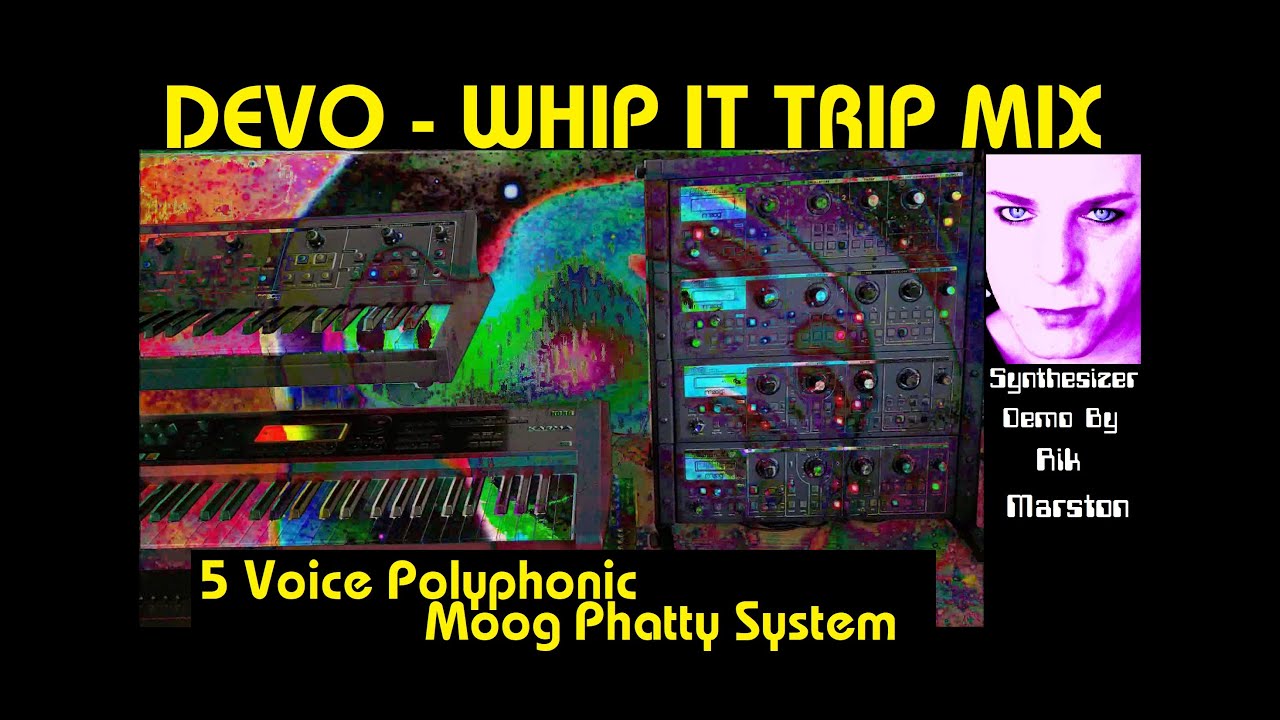 5 Voice Polyphonic Moog Phatty Devo Whip It Trip Mix Synthesizer Rik ...