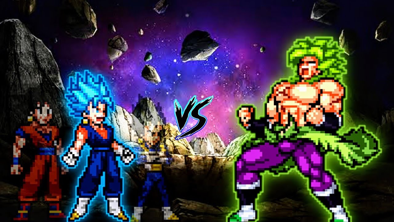 Epic🤩 | Vegito SSB DBFZ V2 (New) VS Broly DBS OP in Jump Force Mugen ...