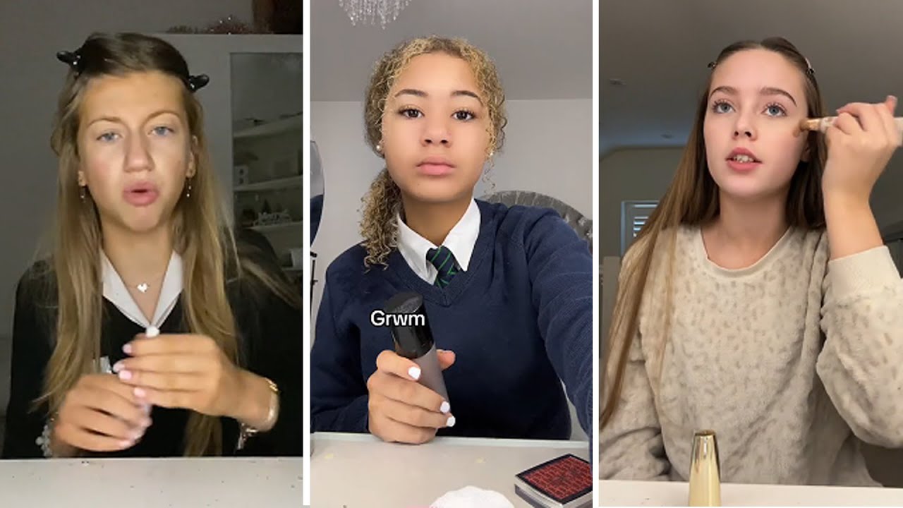 GRWM ( Get Ready With Me ) Makeup Tutorial Tiktok Compilation ️ ...