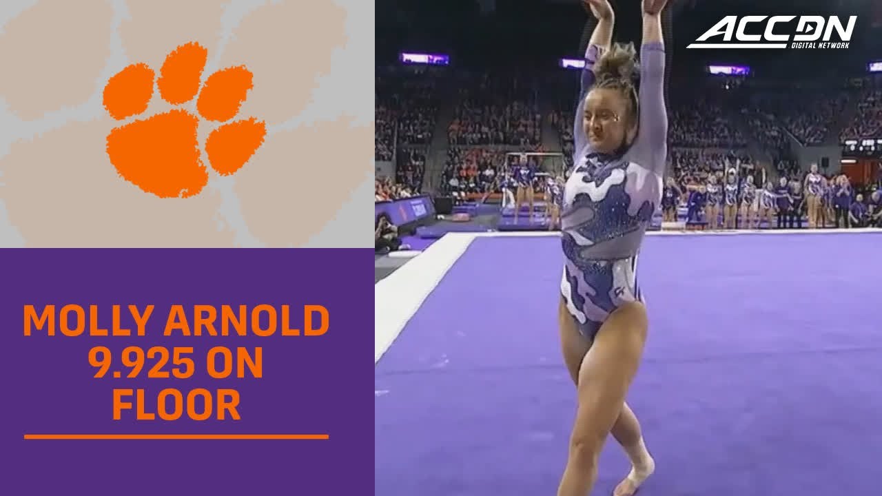 Clemson's Molly Arnold Posts a 9.925 On Floor - YouTube