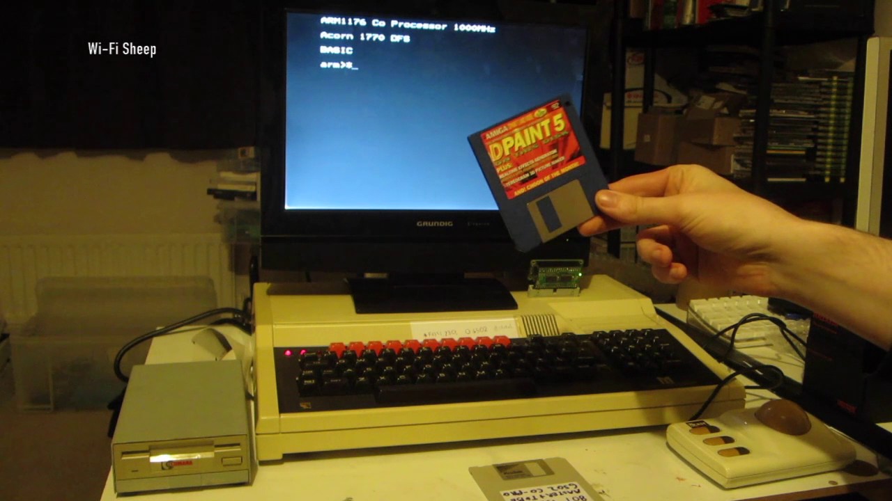 Acorn BBC Master Raspberry Pi Co pro demo - YouTube