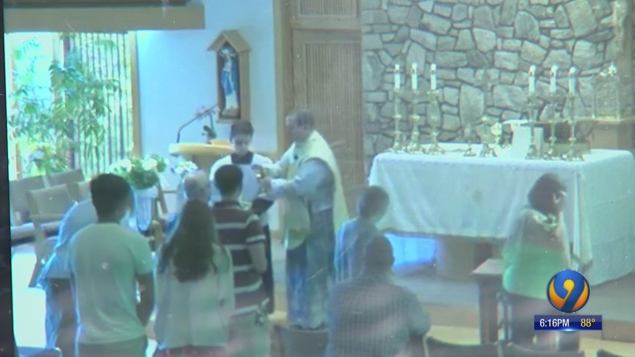 Local church service video shows priest serving communion without mask ...
