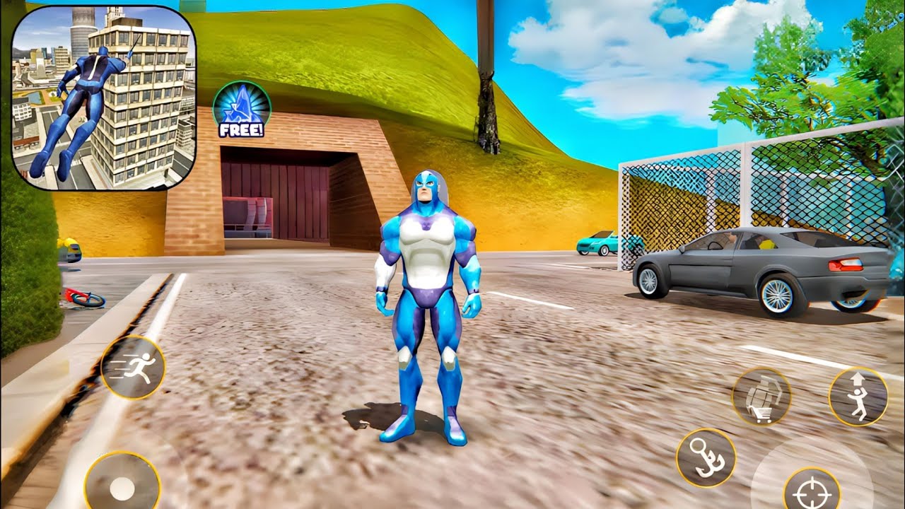 Rope Hero - Super Spider Rope Man Game - Android GamePlay - YouTube