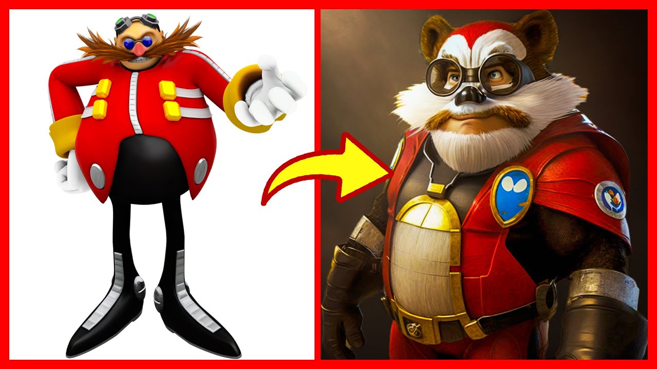 SONIC the Hedgehog ALL CHARACTERS as PANDA 2023 - YouTube