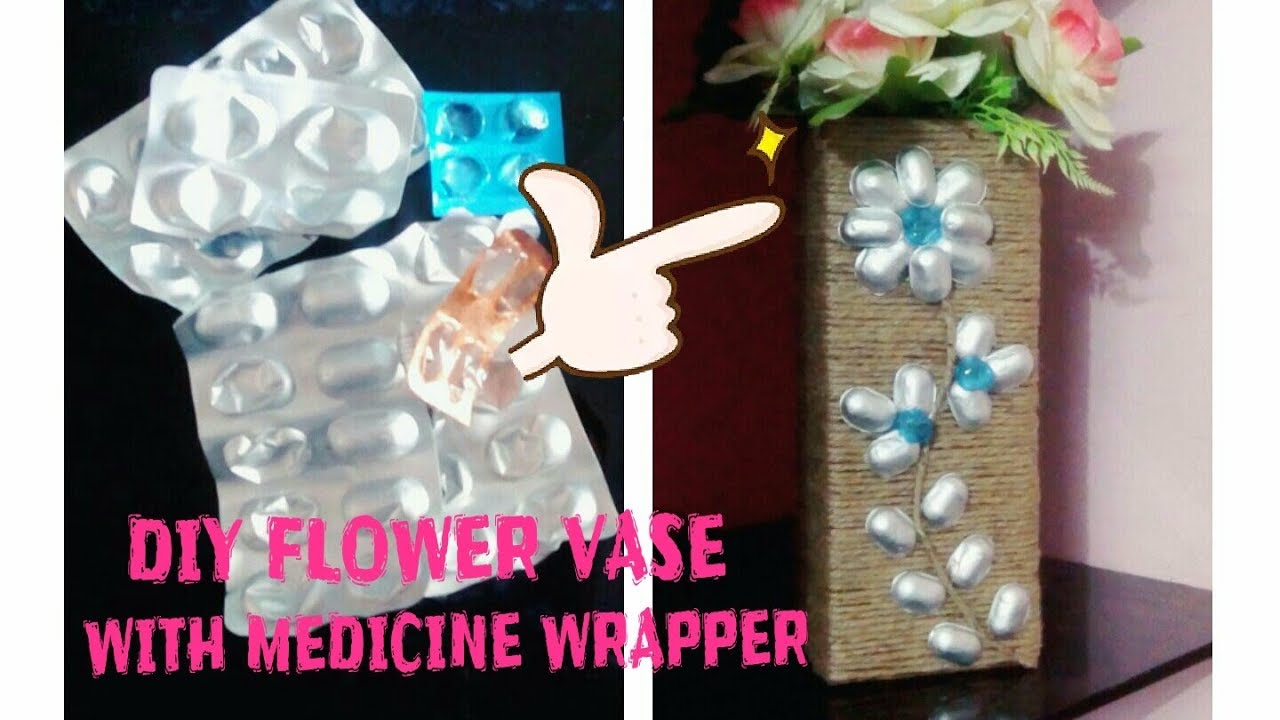Best out of waste craft from medicines wrapper - YouTube